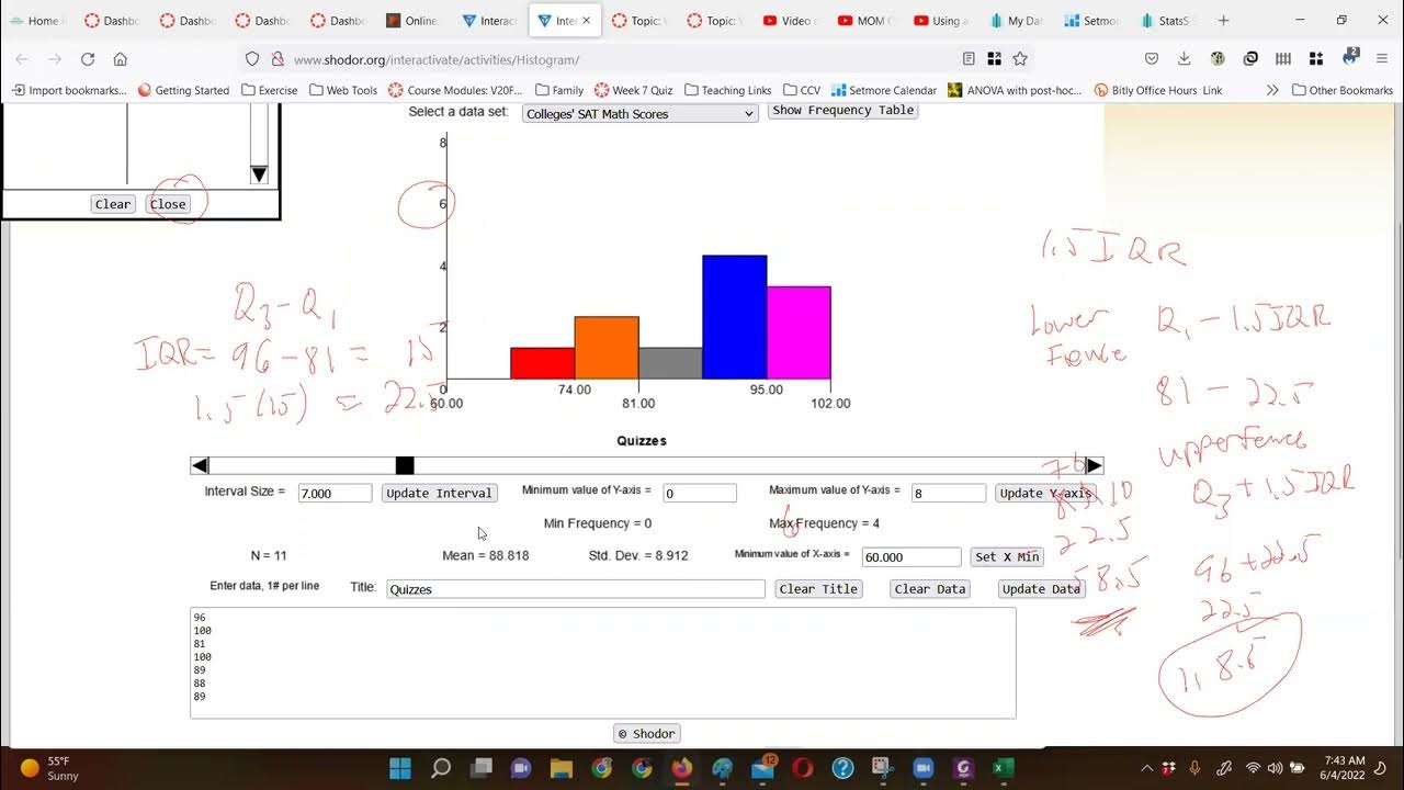 Shape-Center-Spread and what outlier test to use - YouTube