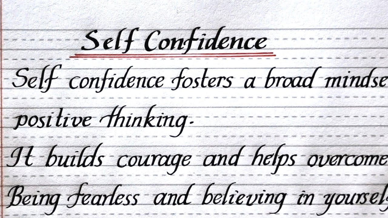 Self Confidence Speech in English || 10 Lines on Self Confidence - YouTube