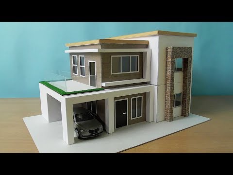 DIY Simple Miniature House | Modern House Model