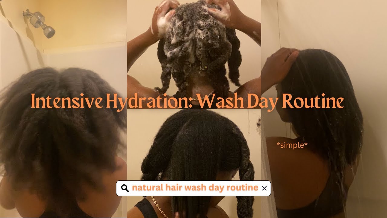Natural Hair Wash Day Routine | Jewell Melanie - YouTube