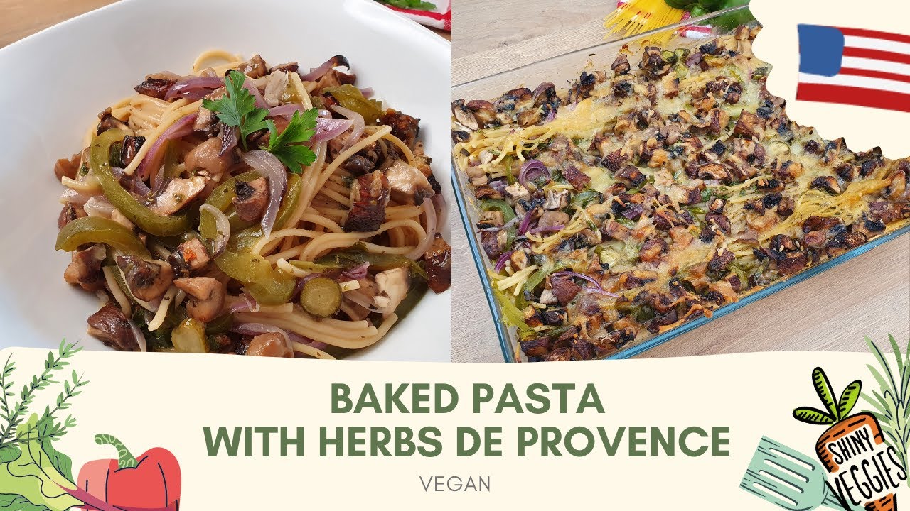 Baked pasta Provencal with mushrooms -Vegan- - YouTube