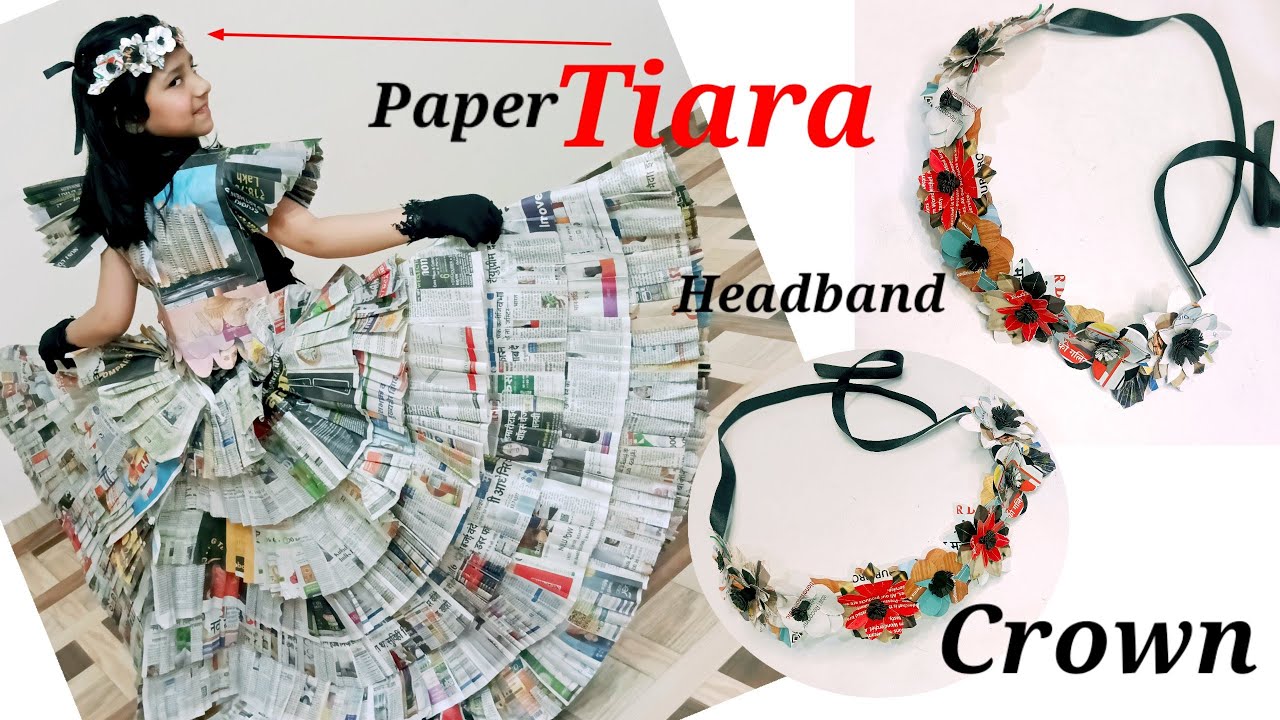 How to make tiara/crown with paper - YouTube