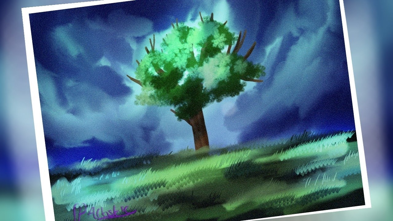 Drawing a Stormy Scenery/ Digital Painting - YouTube