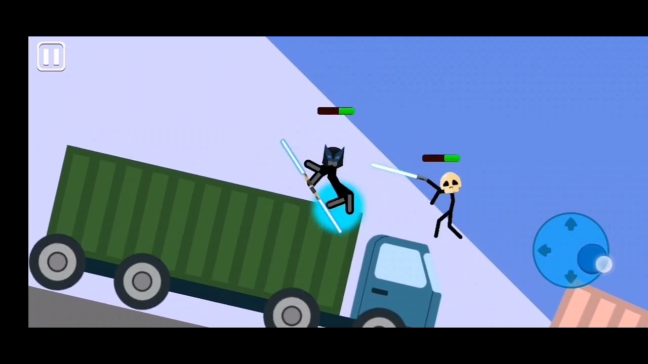 Double Laser sword vs Laser sword part 1 (Supeme duelist stickman ...