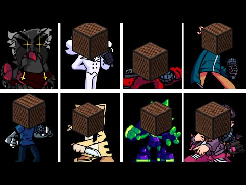 Takeover but Every Turn a Different Note Block Cover is Used | Friday Night Funkin'