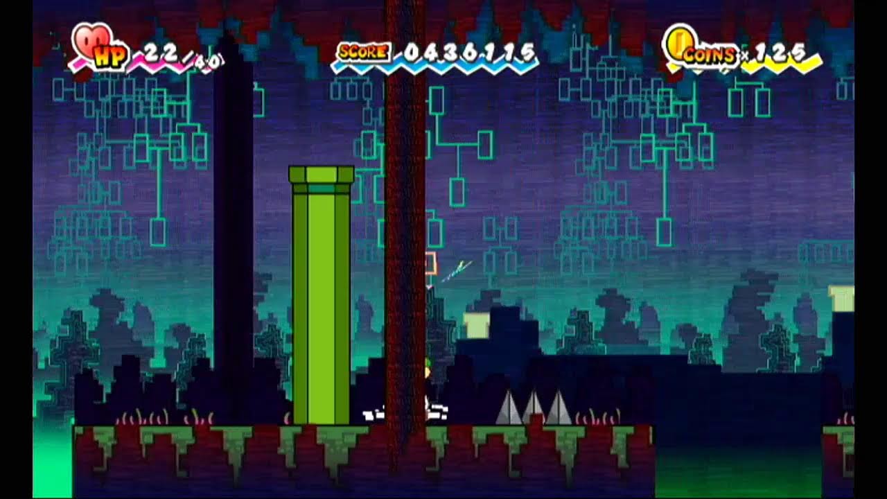 Let's Play Super Paper Mario Part 15: River Twygz Demons - YouTube