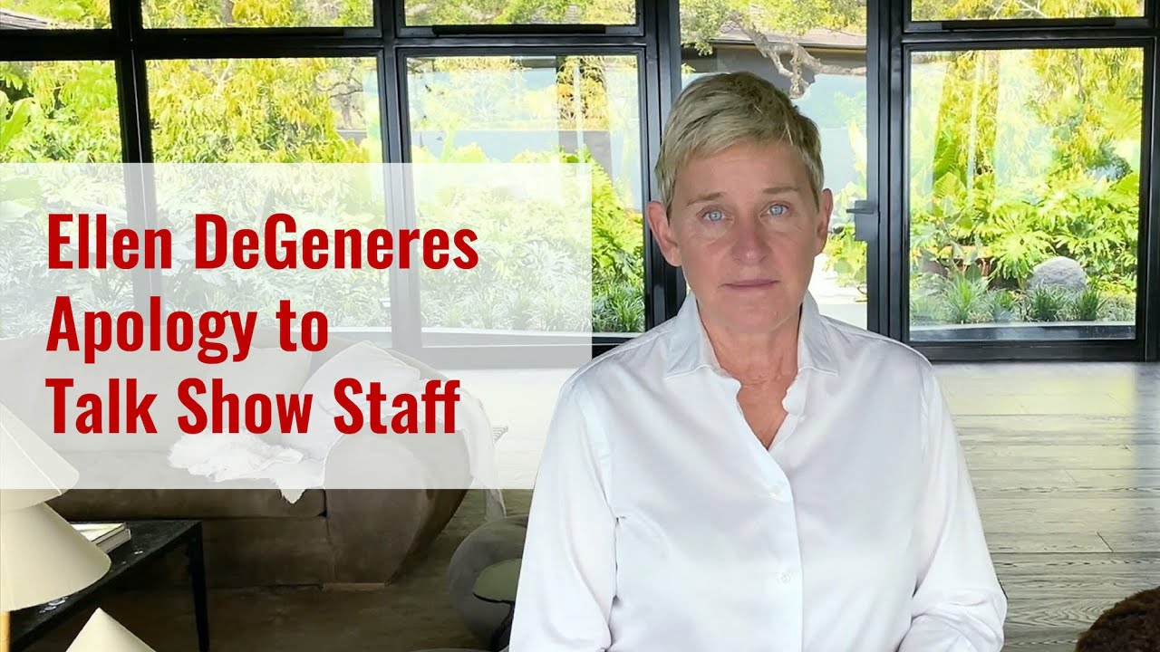 Ellen DeGeneres Apology Video to Talk Show Staff - YouTube