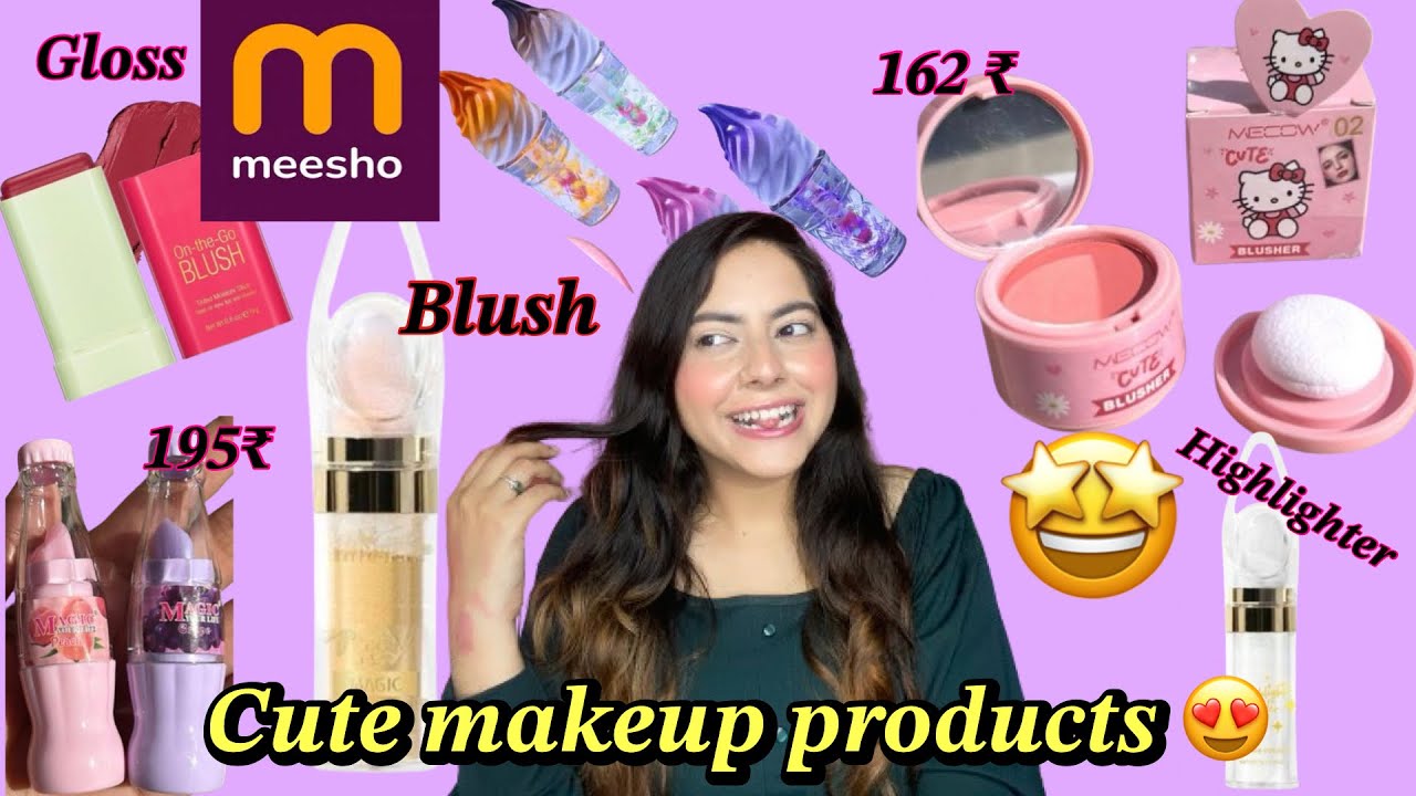 Meesho cute makeup finds 🤩 - YouTube