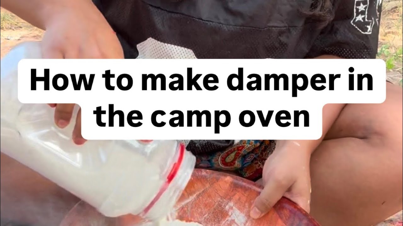 How to make Damper in a camp oven - YouTube