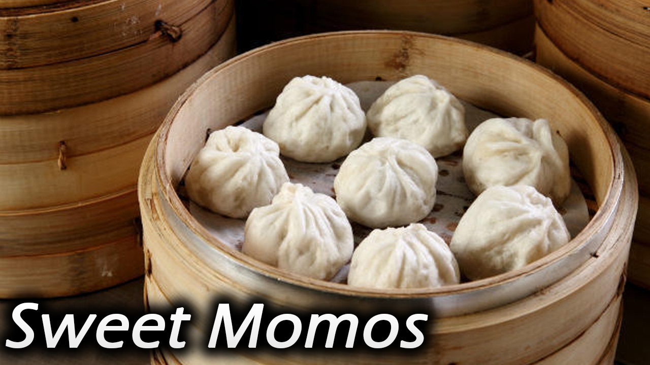 Simple Coconut Filled Sweet Momos at Home - YouTube