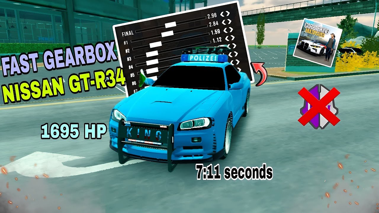 NISSAN GT-R NEW FASTEST GEARBOX SETTINGS (1695HP) IN CAR PARKING ...