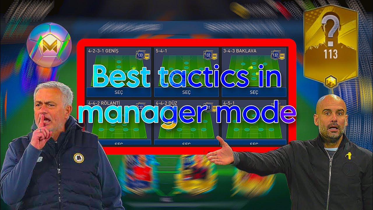 FIFA MOBILE BEST MANAGER MODE TACTICS GUIDE 🏆📈 - YouTube
