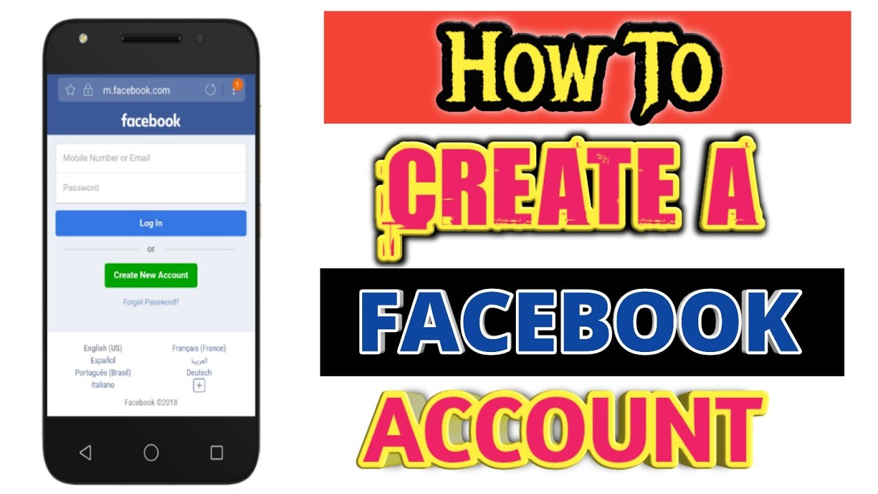How to Create New Facebook Account Stepby Step in Hindi in Android ...