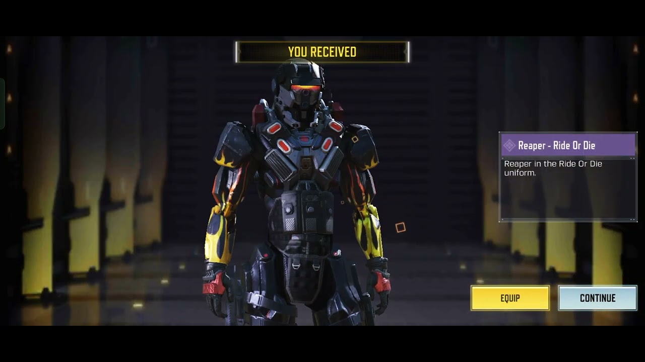 Reaper character for free unlocked.call Of duty mobile. - YouTube