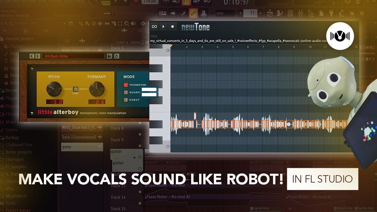 HOW TO MAKE A ROBOT VOCAL WITH FL STUDIO STOCK PLUGIN - NEWTONE ...
