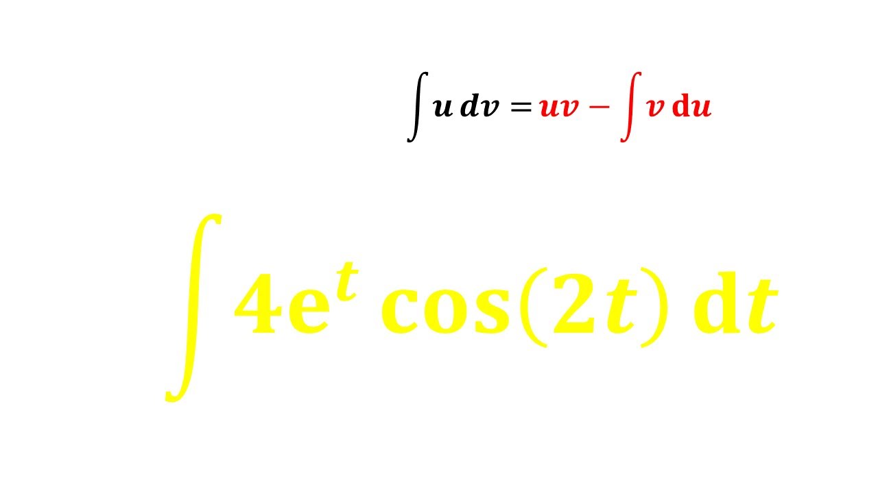 Integration by parts (step by step) - YouTube