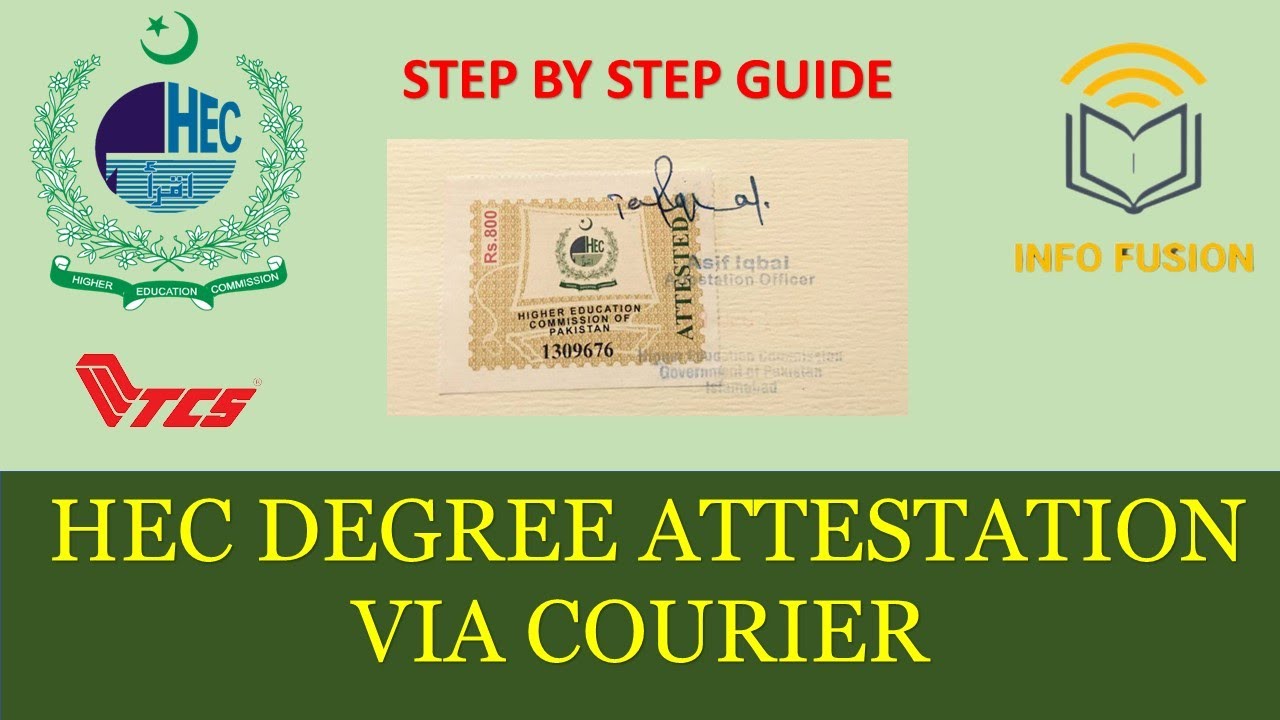 HEC Degree Attestation through Courier | Transcript & Degree ...