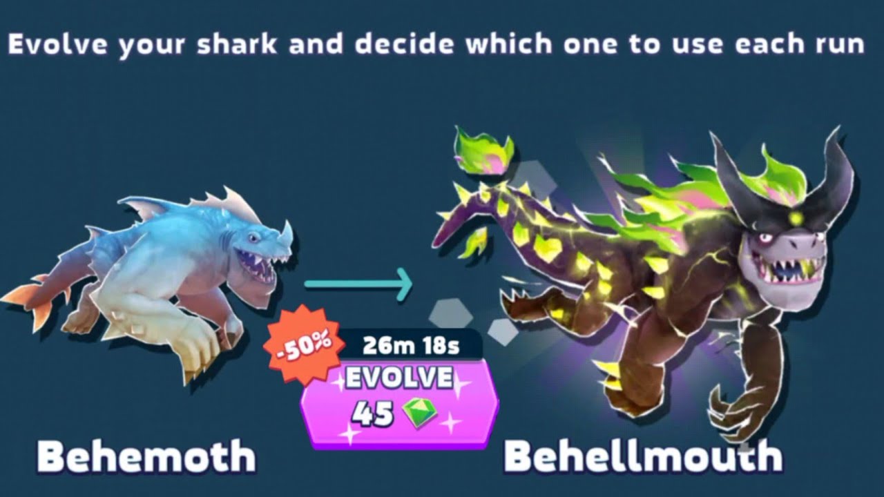 Hungry Shark Evolution New Update - Get New Giant Behellmouth 50% Off ...