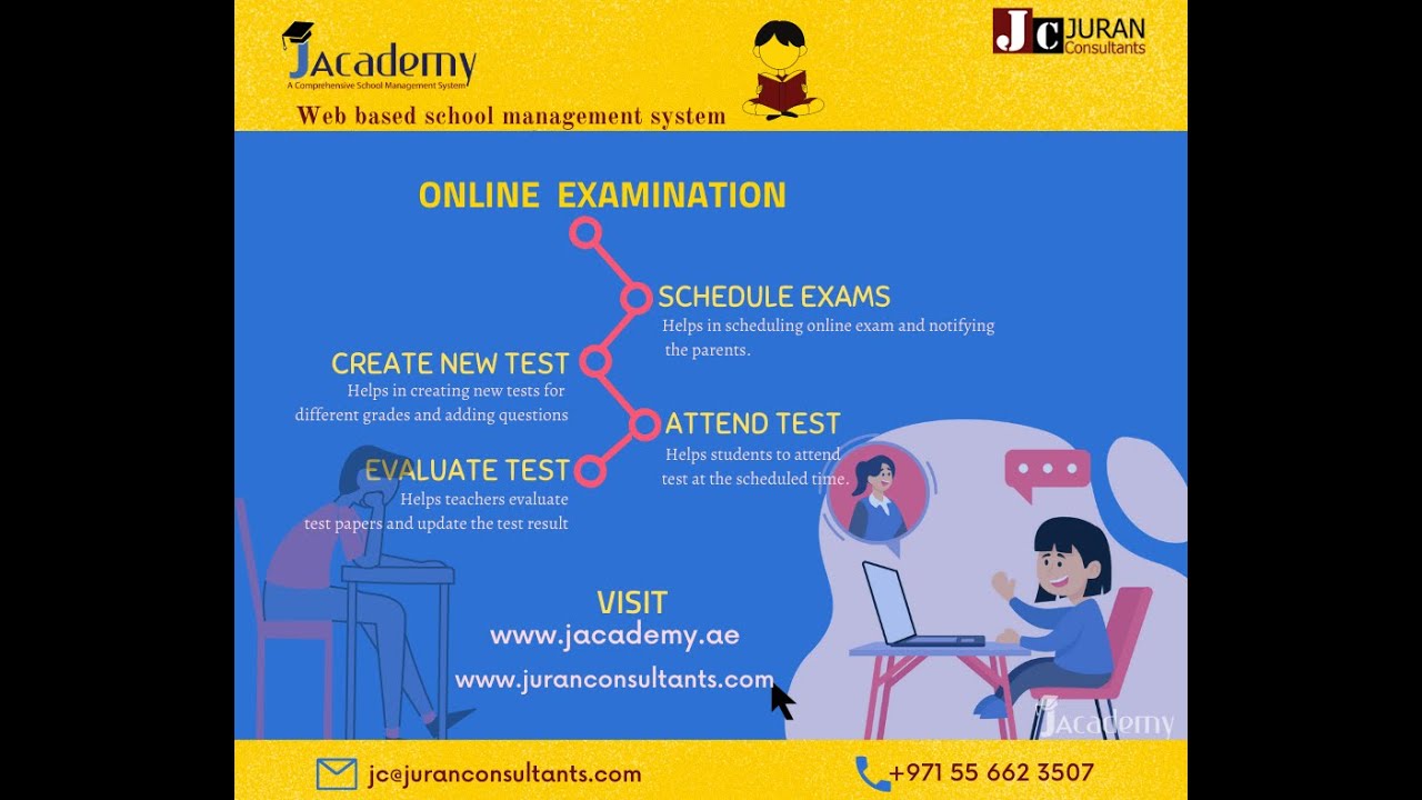 Online examination - jAcademy School Management System - YouTube