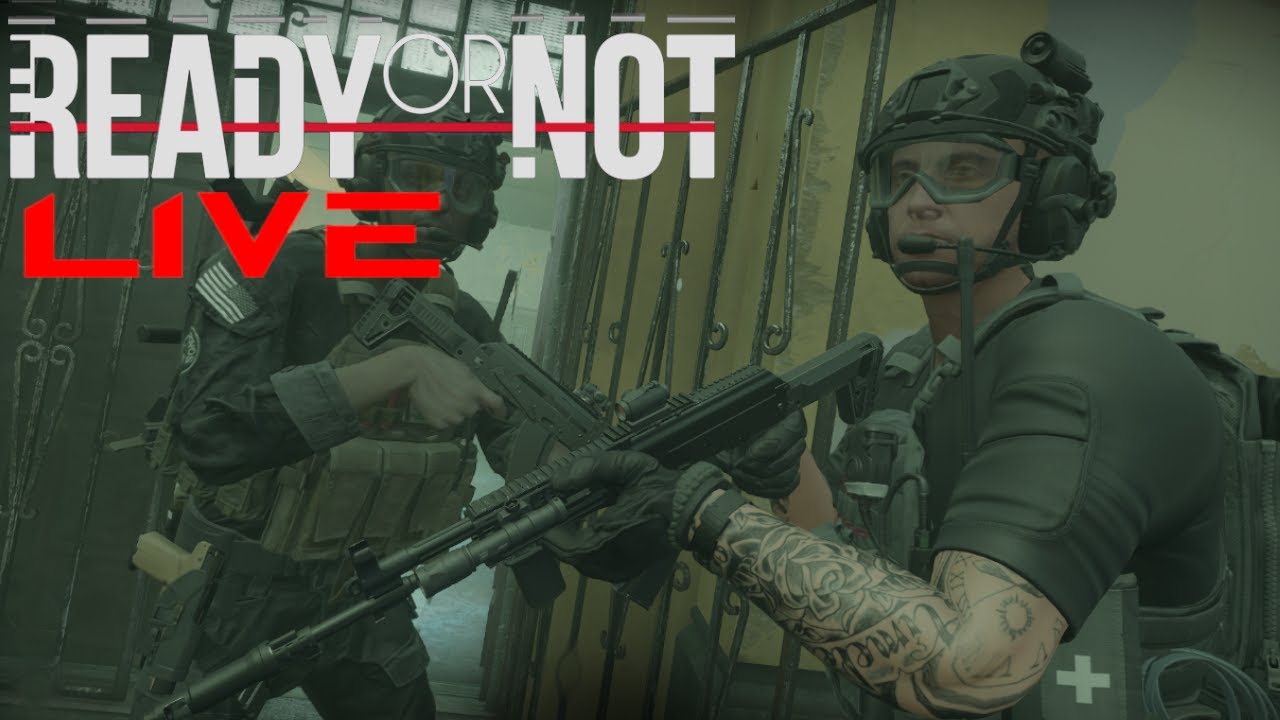 Intense realistic swat gameplay - Ready or Not (LIVE) - YouTube
