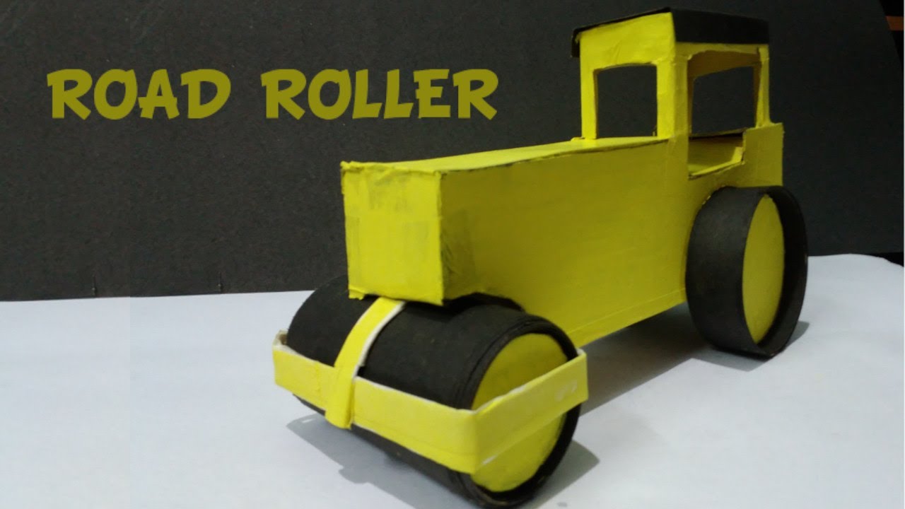 Road roller paper craft|Easy paper craft |DIY |Easy Craft - YouTube