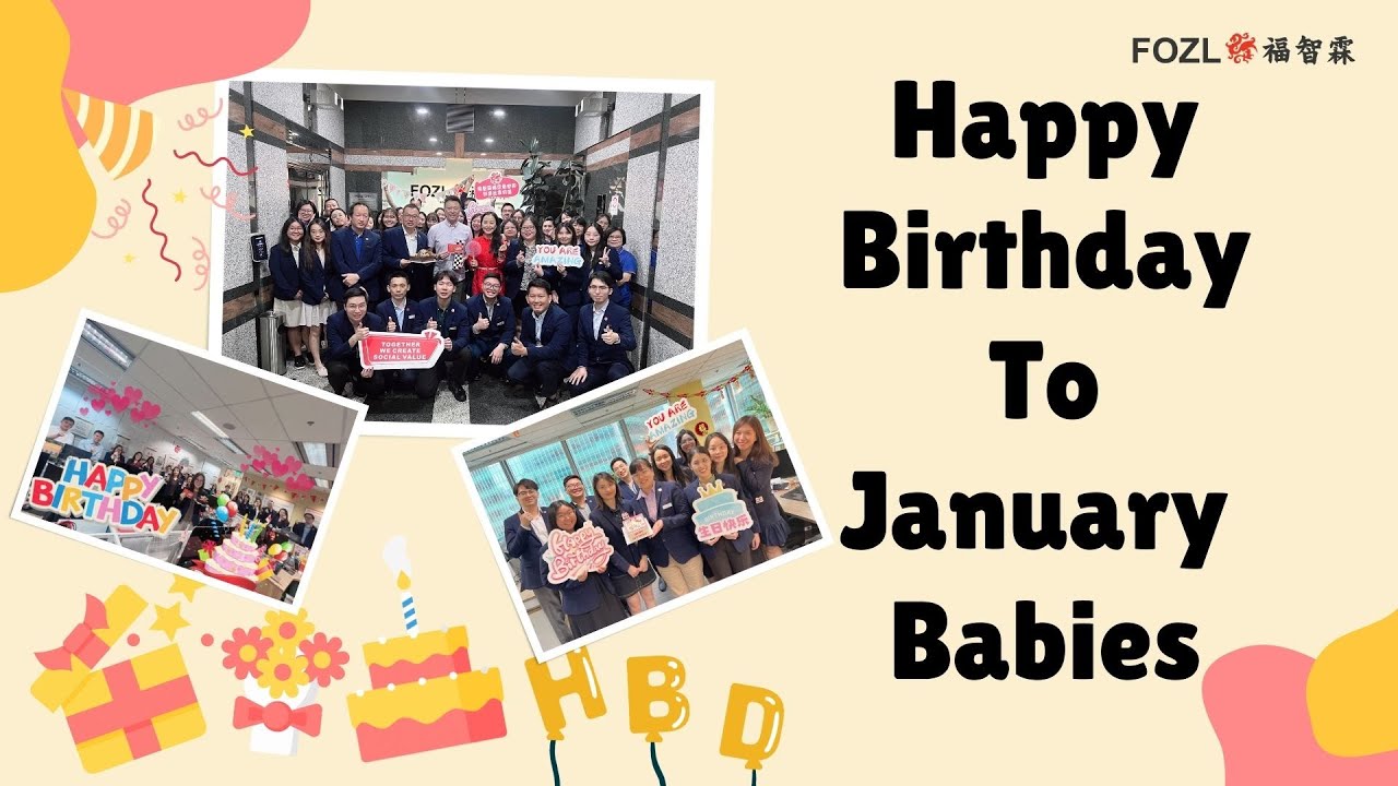 Wishing all our January babies an awesome birthday! 🎉 - YouTube