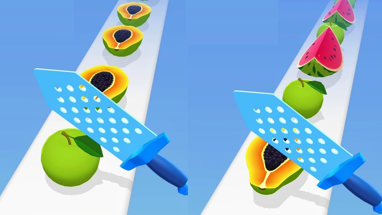 Perfect Slices Game! Satisfying and relaxing ASMR slicing video - YouTube