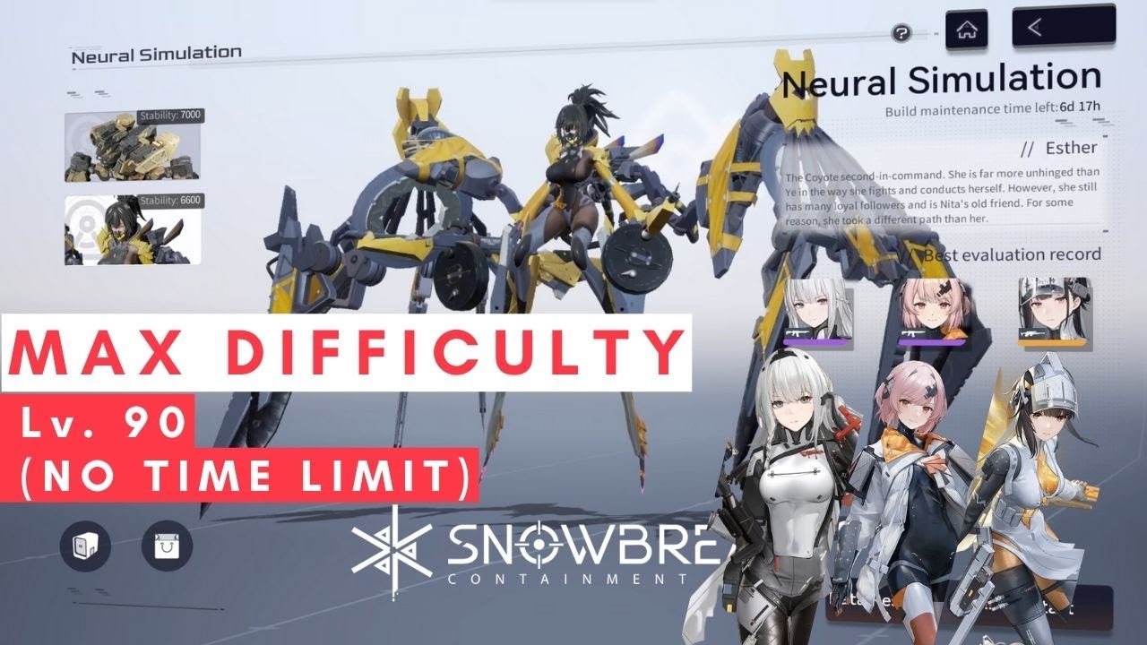 [Snowbreak: Containment Zone] Neural Simulation - Esther (Level 90) # ...