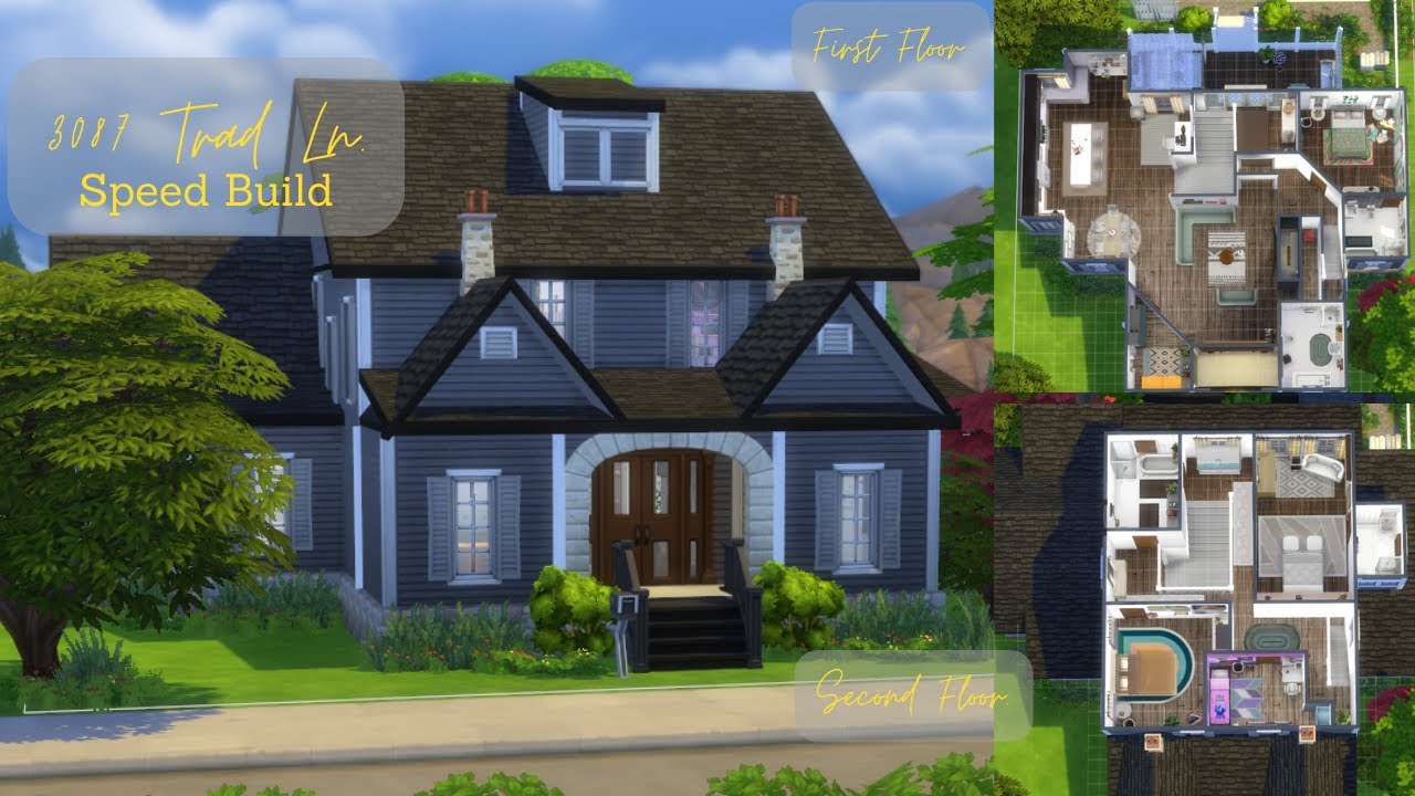 3087 Trad Ln // The Sims 4: Speed Build// - YouTube