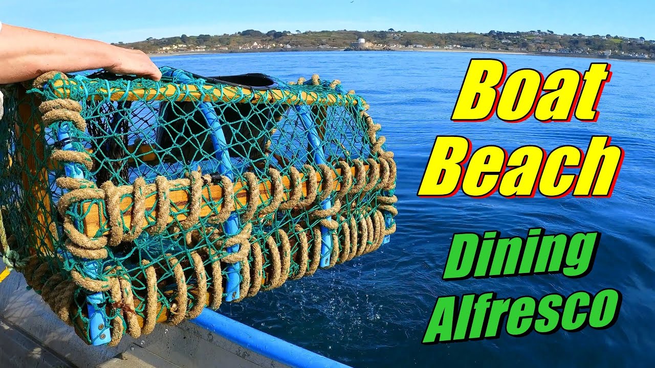Crab Traps from the Boat Foraging Down the Beach & Dining Al Fresco ...