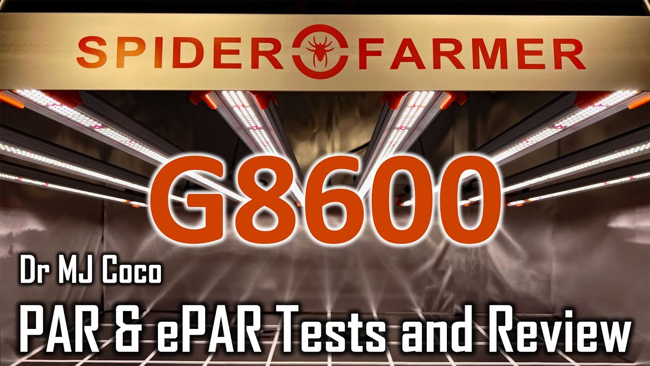 Spider Farmer G8600 PAR & ePAR Tests and Review - YouTube