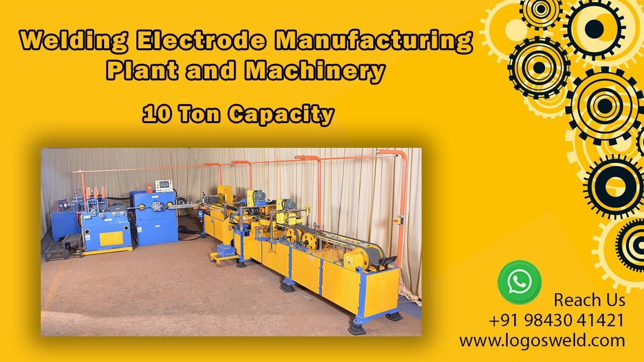 WELDING ELECTRODE MANUFACTURING PLANT AND MACHINERY - YouTube
