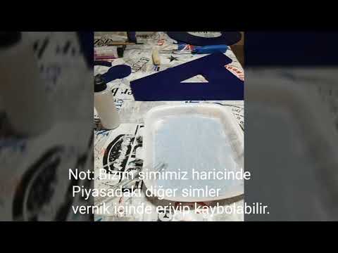 Simli boyama tekniği ahşap sim kaplama kendin yap hobi