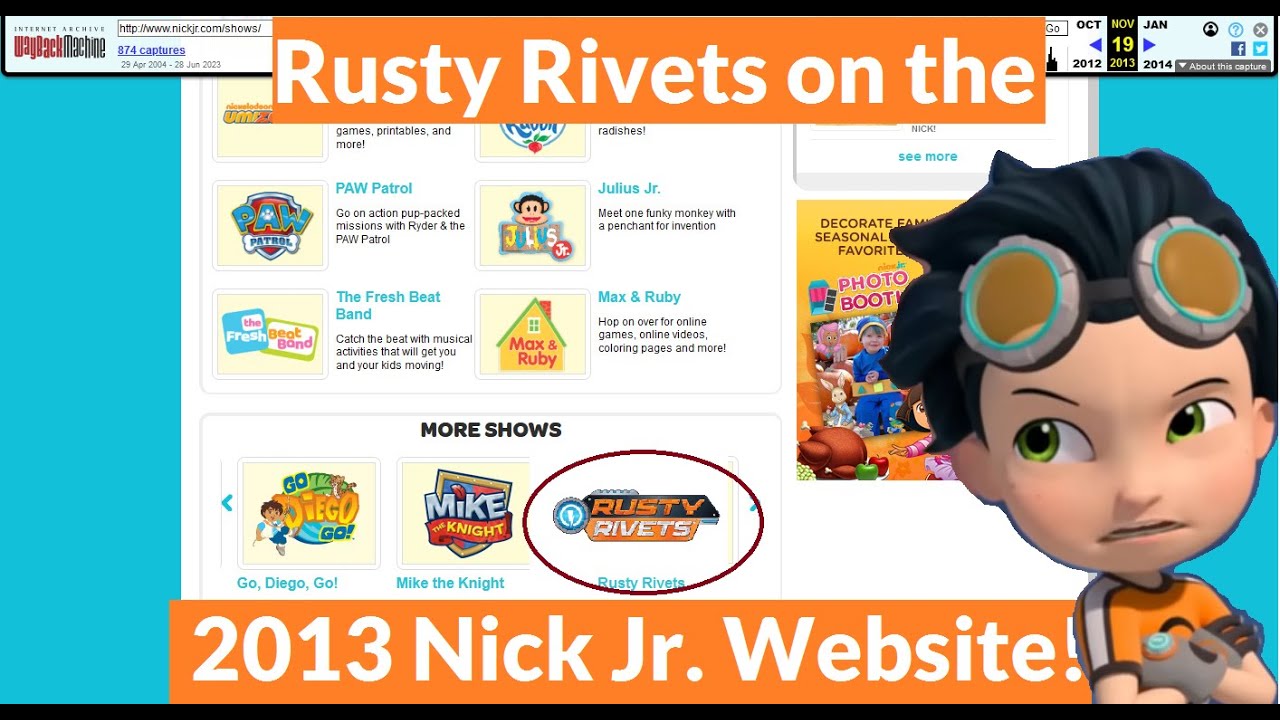 Rusty Rivets On The 2013 Nick Jr. Website (REAL, NOT FAKE!!!) - YouTube