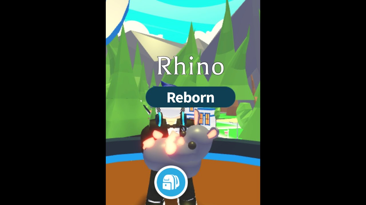 Neon RHINO in #ADOPTME !!!! - YouTube