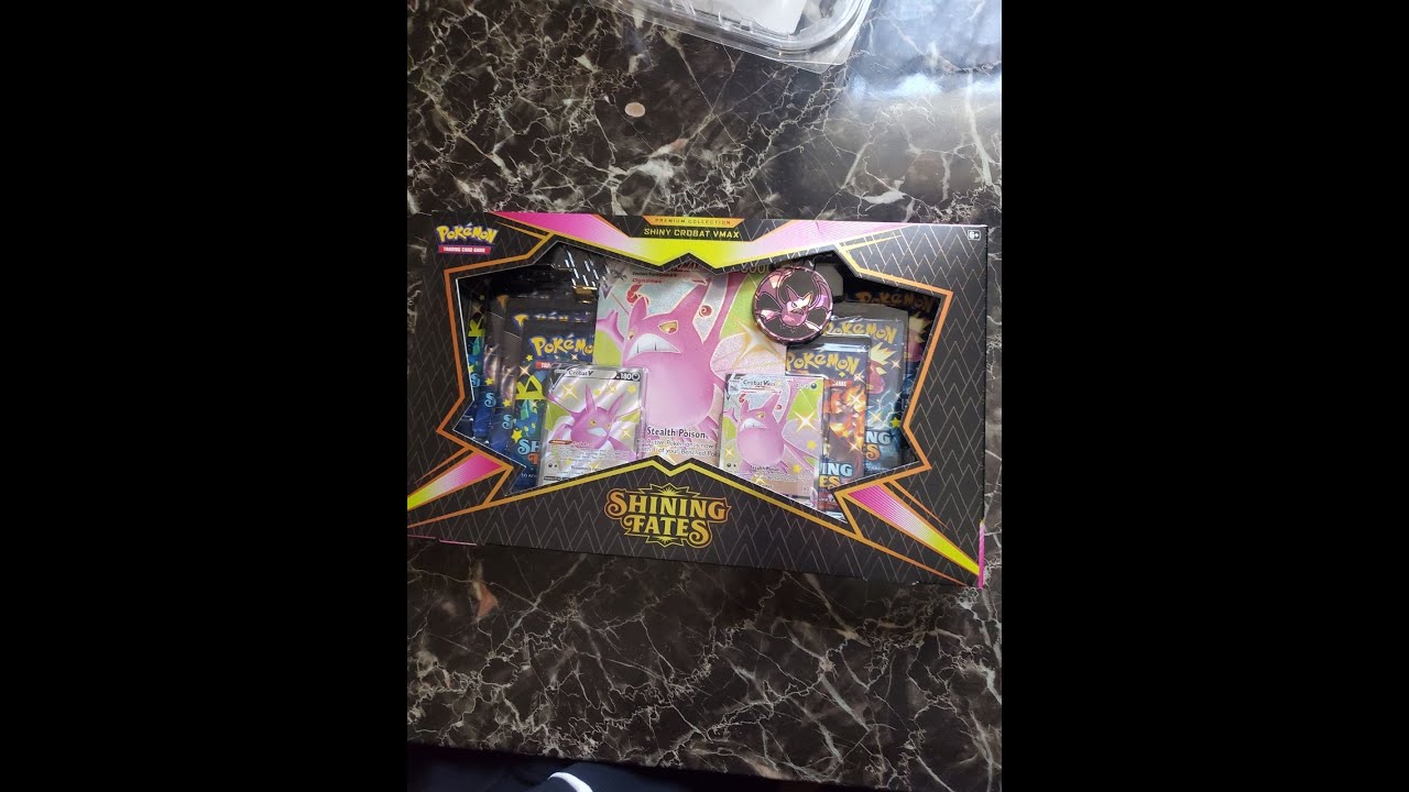 Shiny Crobat VMax Box!! 3 of the same cards in 1 pack!!! - YouTube