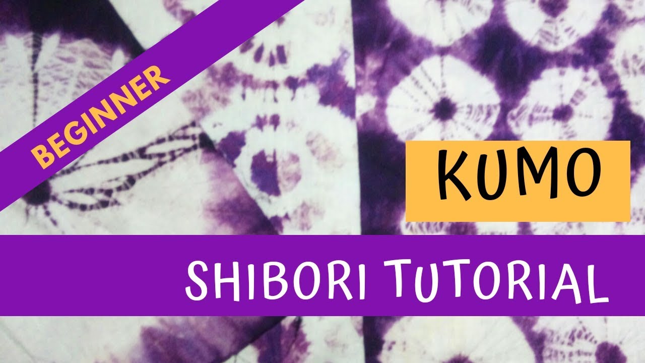Tutorial Shibori - Kumo ( basic folding untuk pemula ) - YouTube