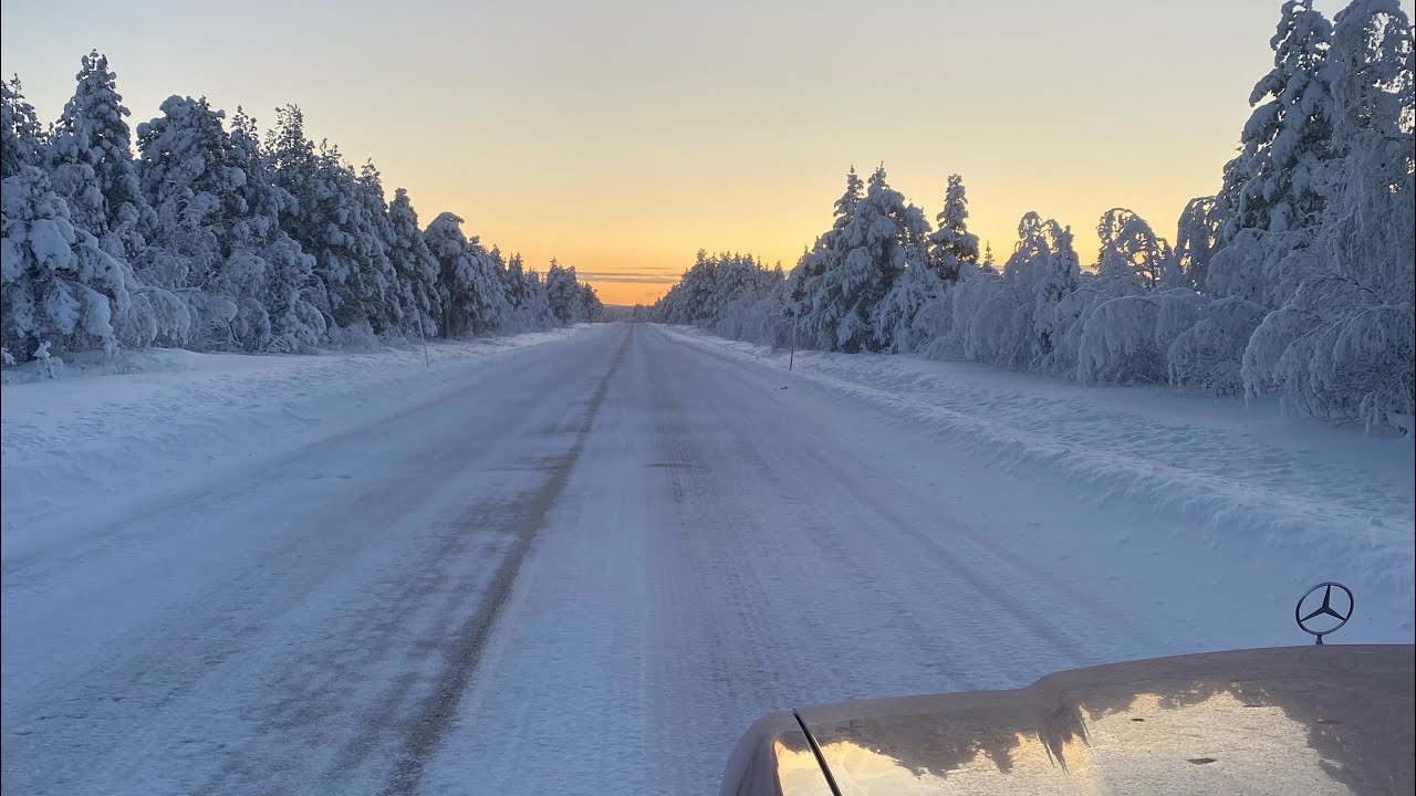 Mercedes W124 PoV Cold Winter day - YouTube