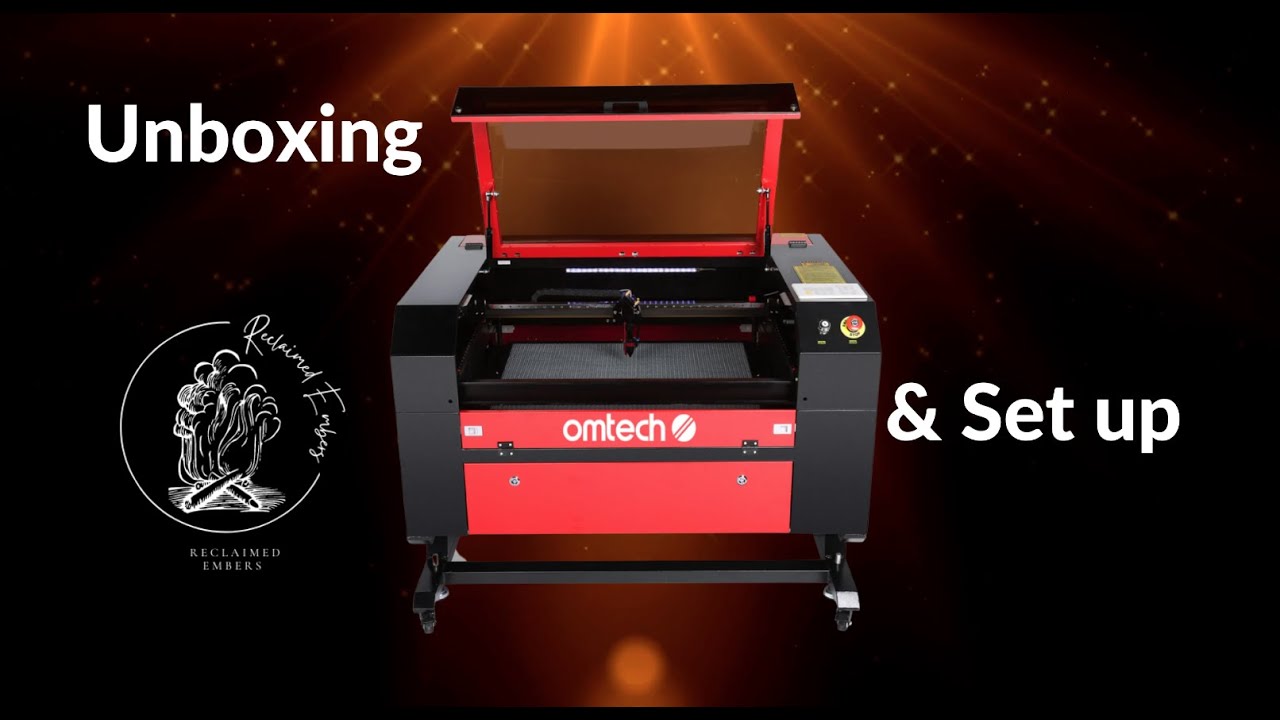 Omtech Laser Unboxing & initial set up AF2820 -60W - YouTube