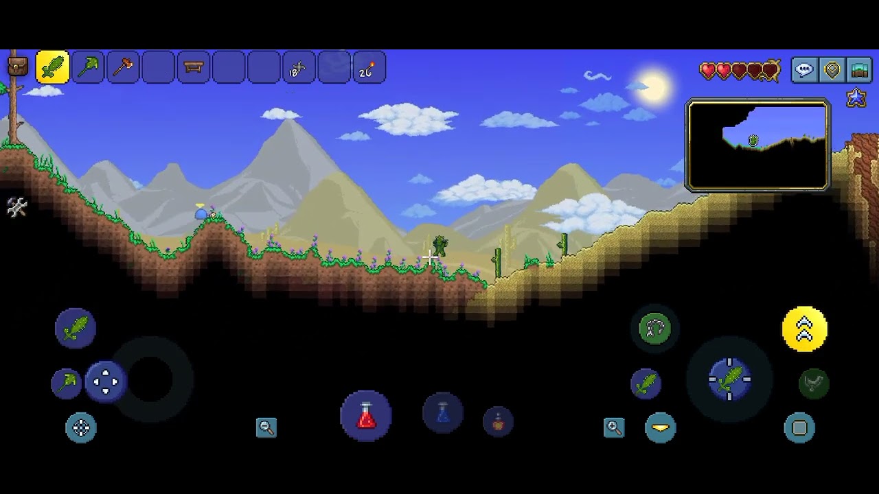 19 minutes of a mobile terraria player - YouTube