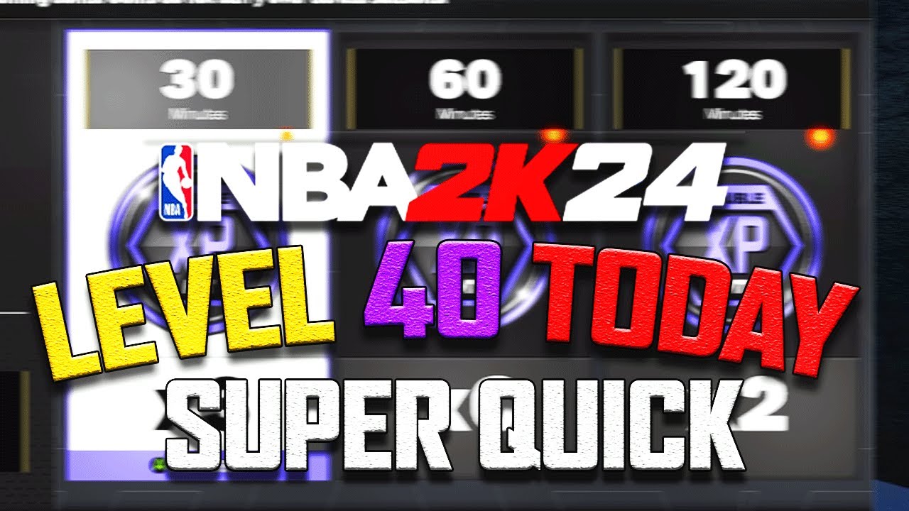 NBA 2K24 - HOW TO GET LEVEL 40 IN ONE DAY WITH NO MONEY ON NBA 2K24! DO ...