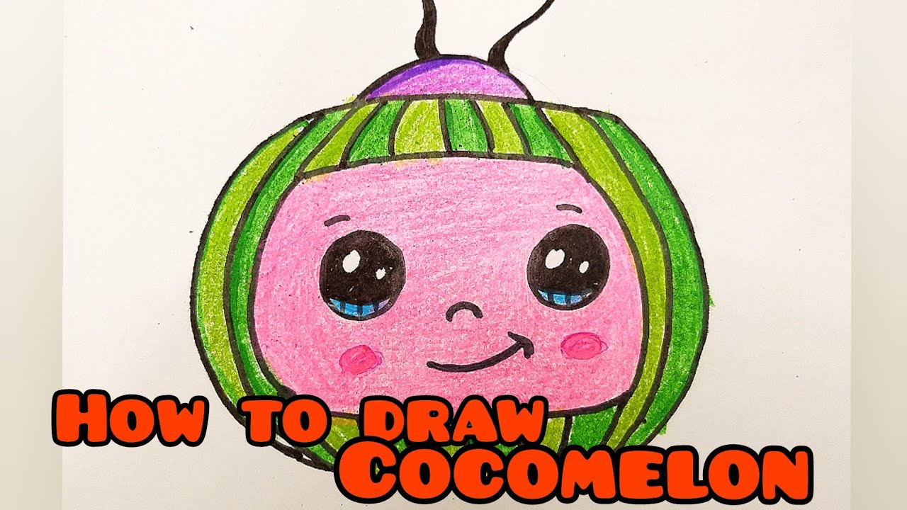 How to draw cocomelon logo|drawing for kids|fun with colours - YouTube