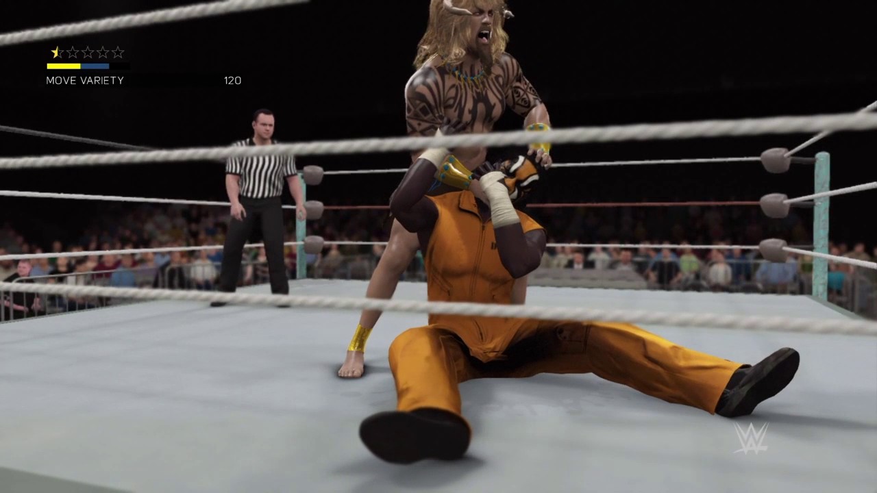 WWE 2K17 - Brad Bison vs. Candy Man - YouTube