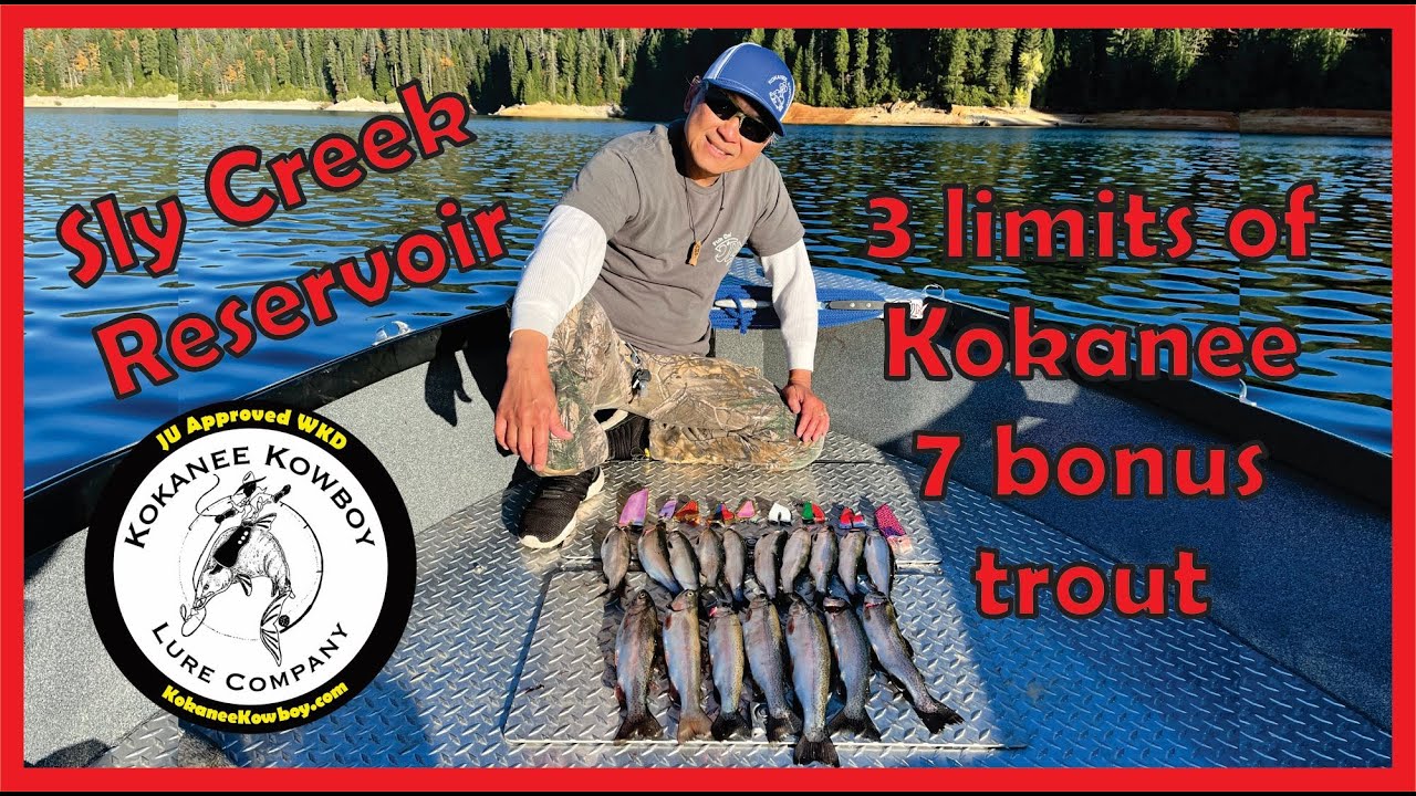 KOKANEE FISHING Sly Creek Reservoir #Fishing #Kokanee # ...