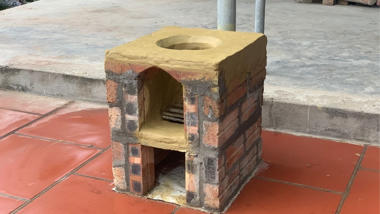 Great Creativity From Cement - Building Simple Outdoor Smokeless ...