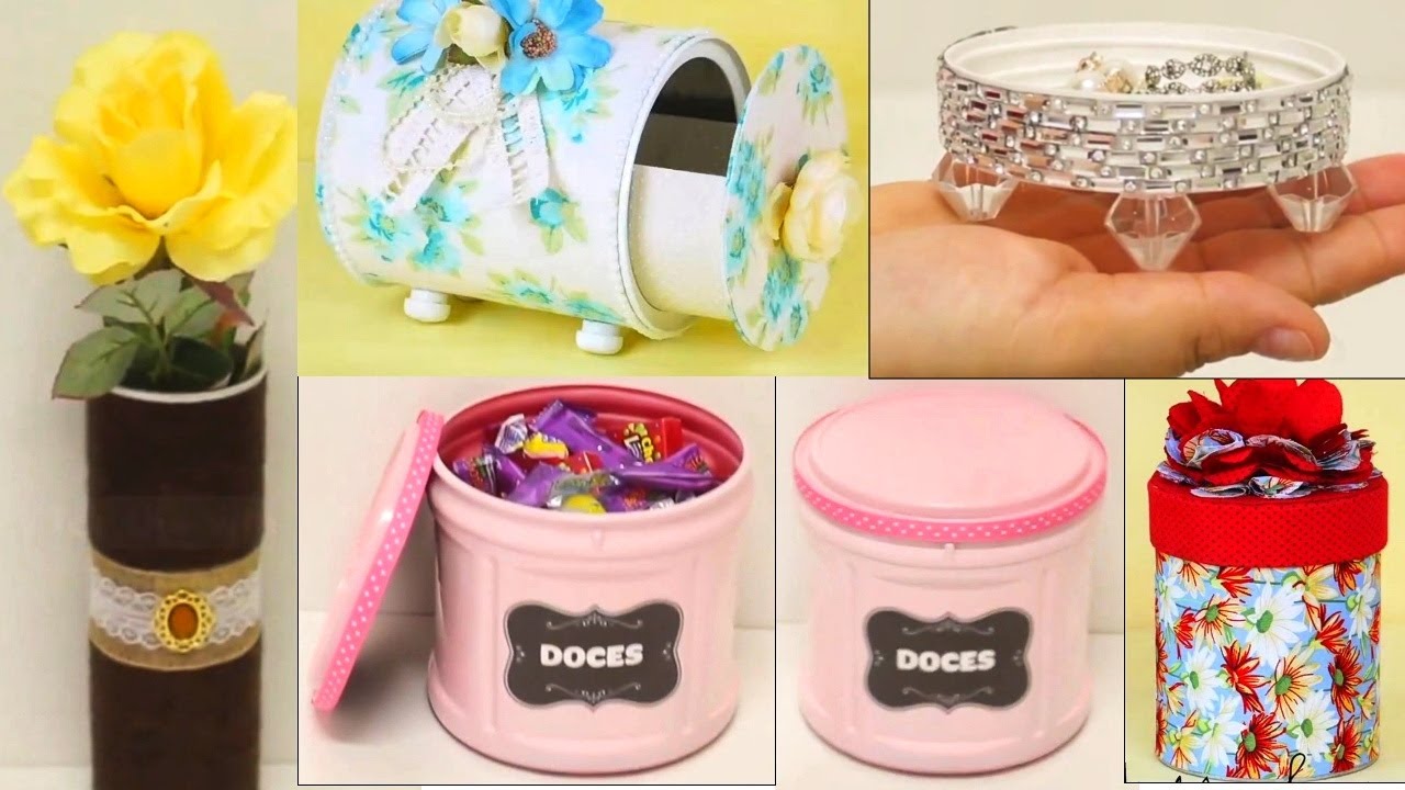 Useful ways to reuse old Tin cans |Recycle old cans | creative tin cans ...
