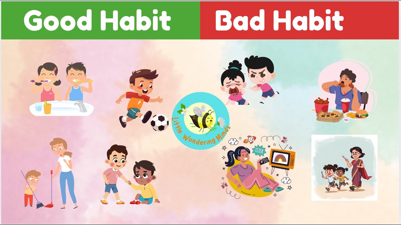 🌟 Good Habits vs Bad Habits for Kids | Learn Healthy Habits in a Fun ...