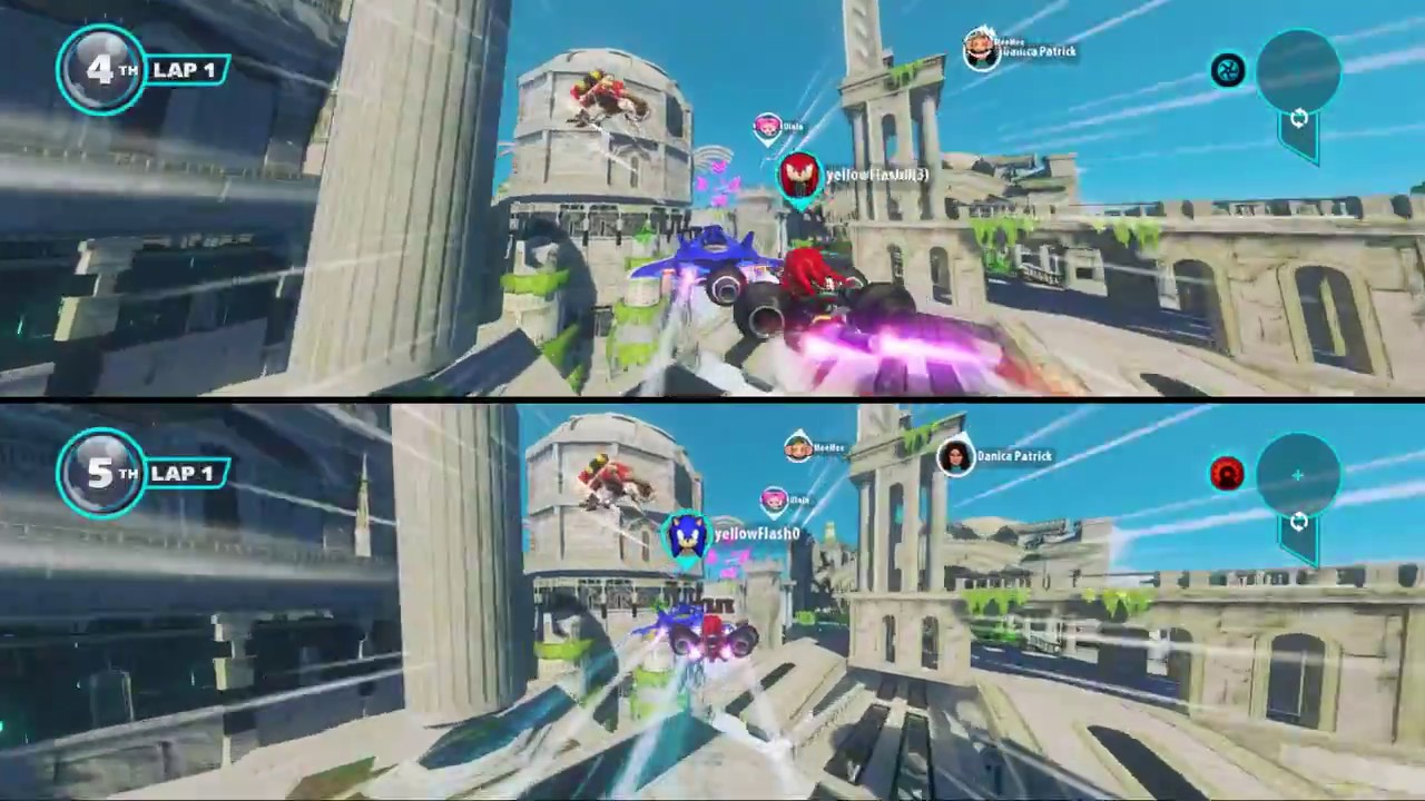 Sonic & Sega all star racing transformed split screen career ...