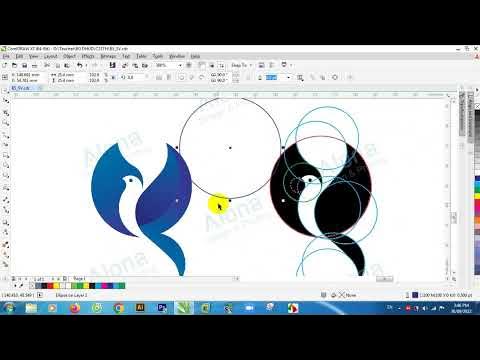 Hướng dẫn vẽ logo Bird theo tỉ lệ vàng với CorelDraw X7 - Logo design - YouTube