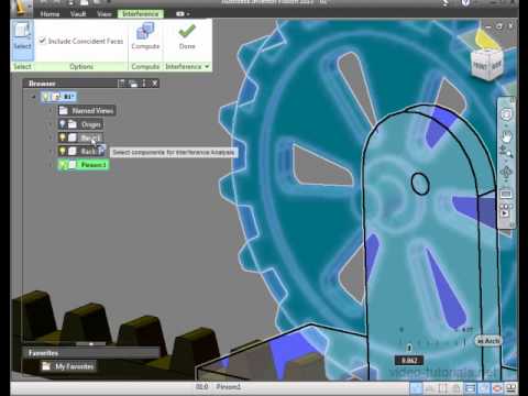 Inventor Fusion Video Tutorial - Recognize Interference - YouTube